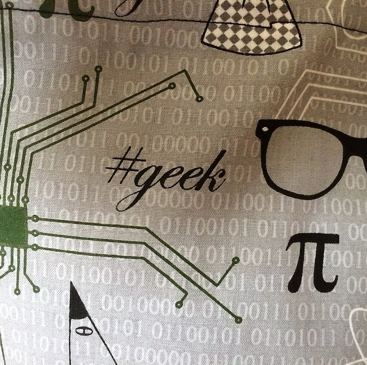 Tote Bag Geek Print - Folksy