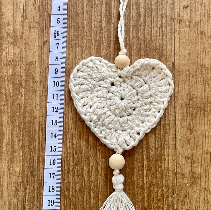 Boho Heart, Hanging Heart, Heart, Heart Decorat... - Folksy