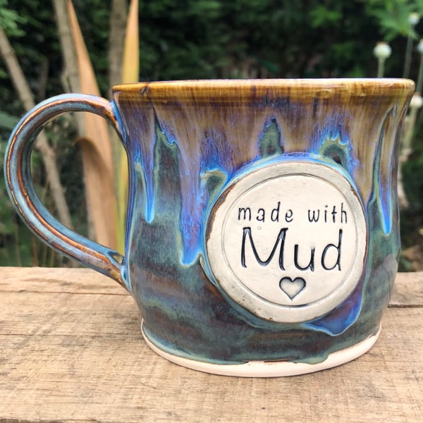Extra Large Made With Mud Mug - Folksy