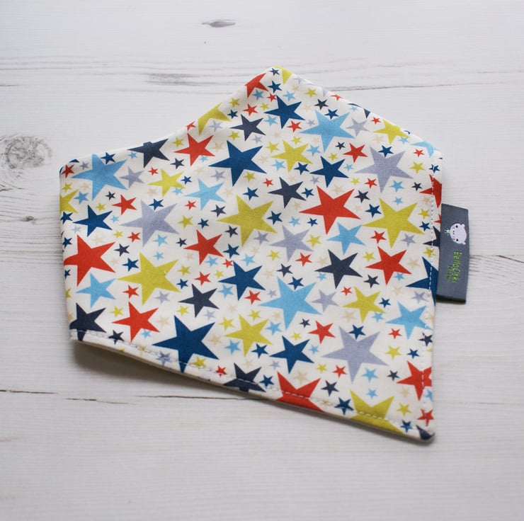 Bandana Dribble Bib Handmade Makower Monster St... - Folksy