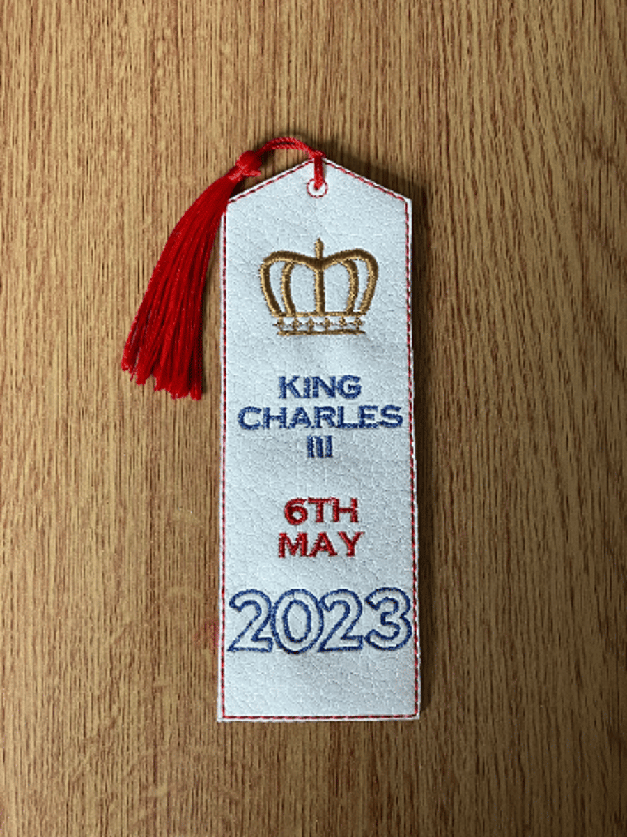 1293. Coronation bookmark. - Folksy