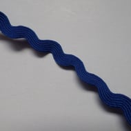 1m Length Ric Rac Trim - 8mm - Blue - Folksy