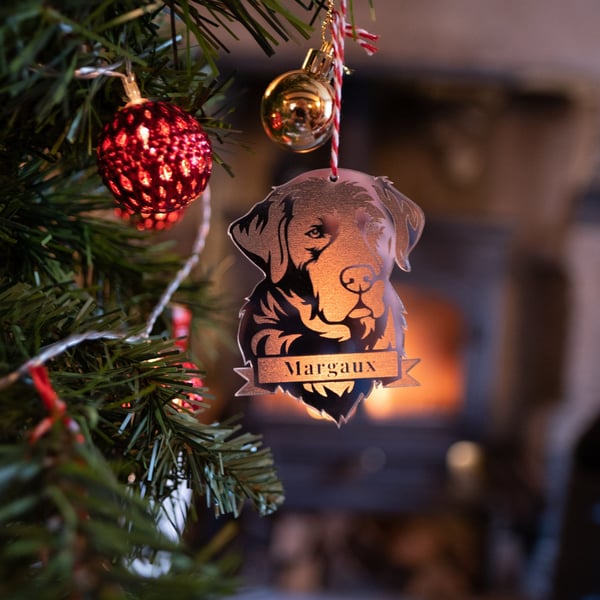 Labrador - Personalised Acrylic Bauble - Folksy