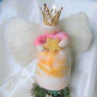 Fairy Queen Christmas Fairy tree topper or tabl... - Folksy
