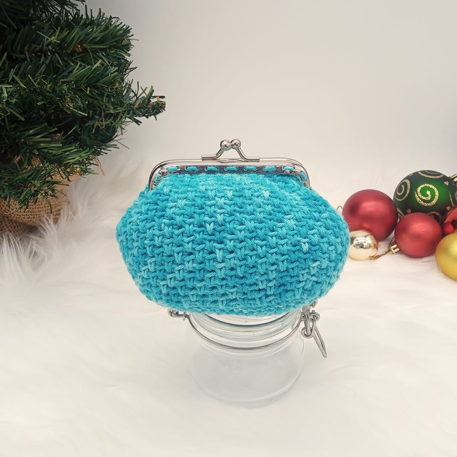 Linen Stitch Crochet Change Purse - Folksy