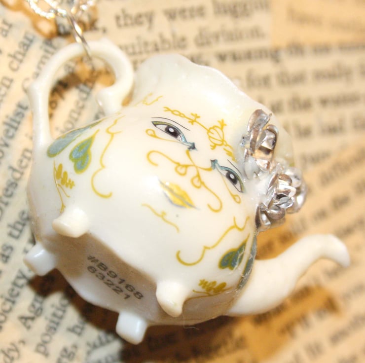 Beauty and the Beast Mrs Potts Reclaimed Toy Ne... - Folksy