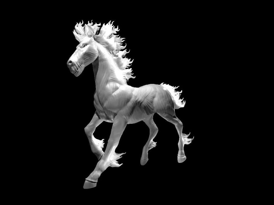 Nightmare - 3D Printed Resin DnD Pathfinder Fig... - Folksy