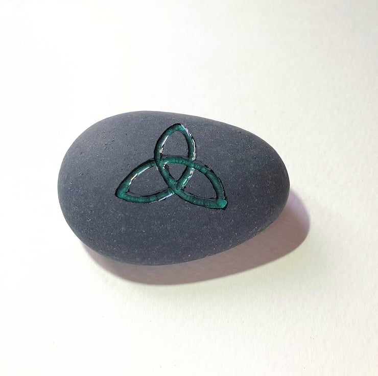 Love Token Stone, Symbol Of Love Stone, Celtic ... - Folksy