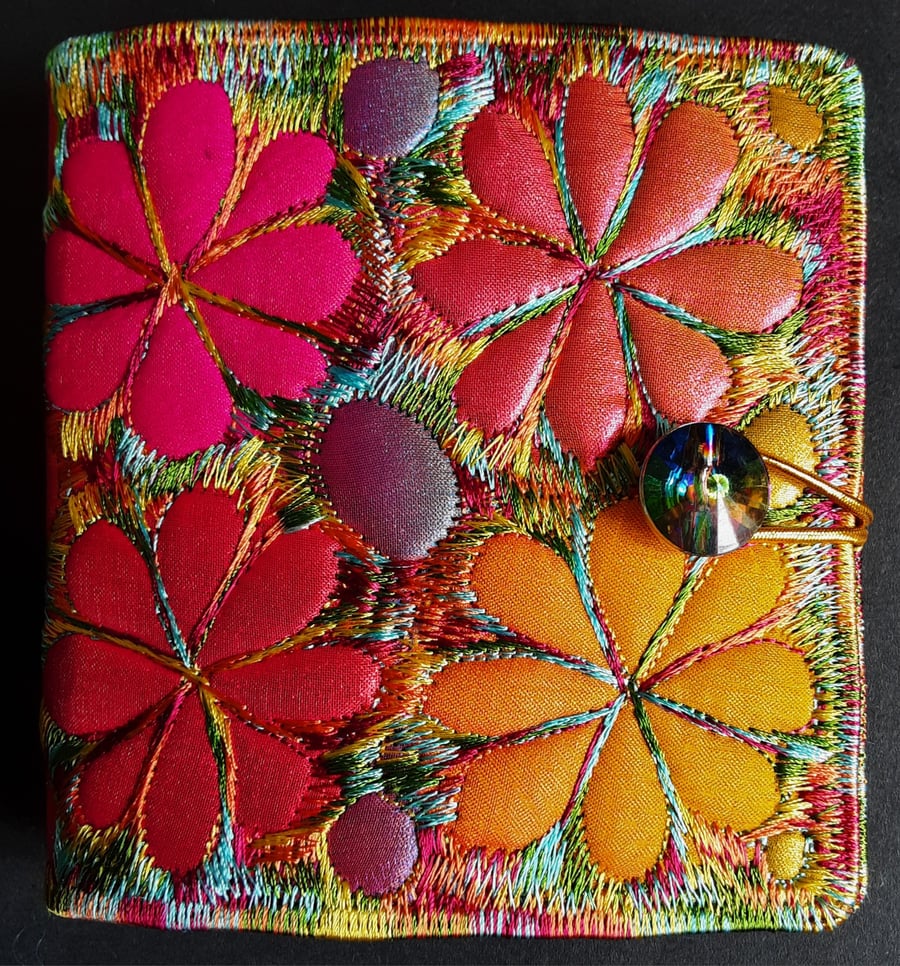 Needle Case with Free Machine Embroidery - Folksy