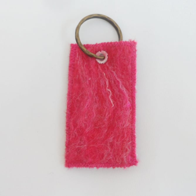 Felted key ring - "butterfly" - Folksy