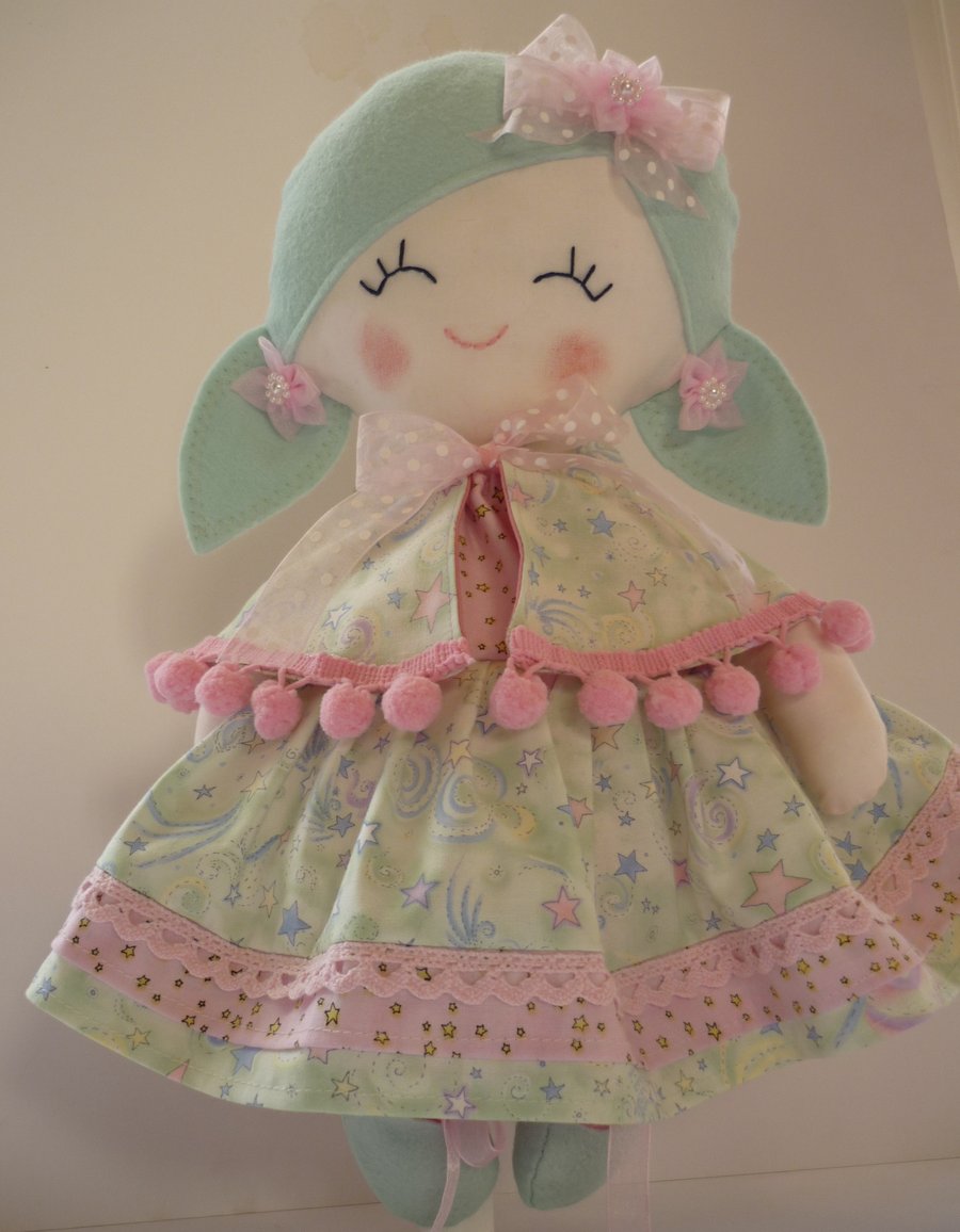 Handmade Rag Doll - Medium - Folksy