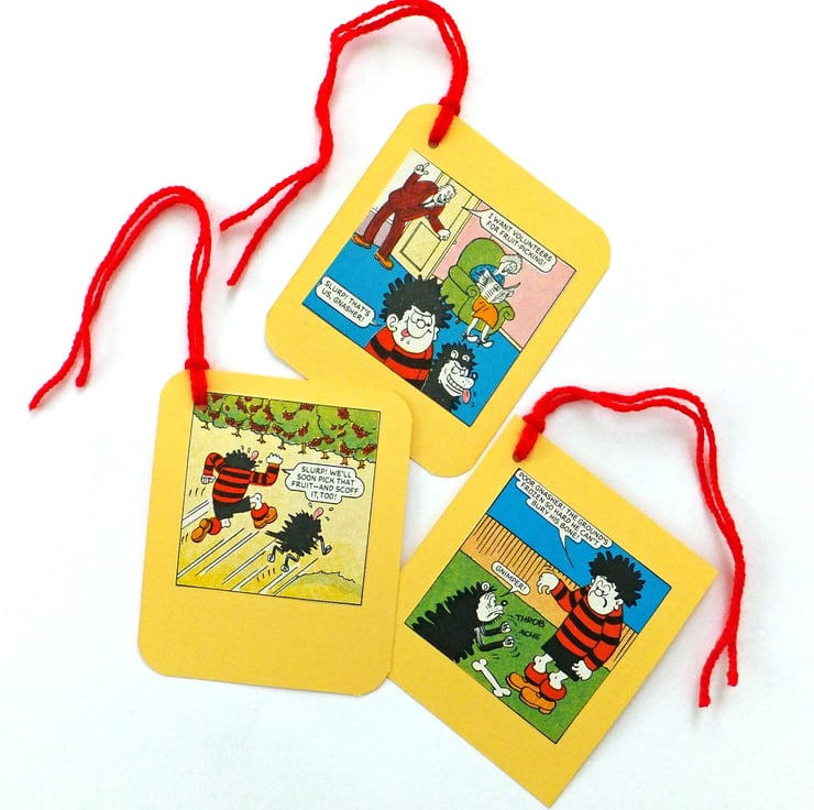 Dennis the Menace Gift tags, Hang Tags, Set of ... - Folksy