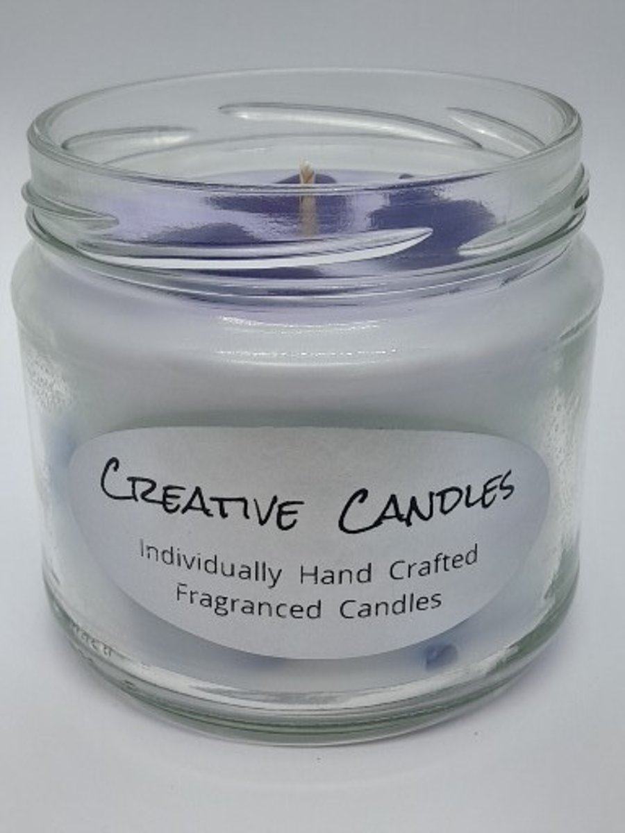 Lavender - Hand Crafted Fragranced Candle - Folksy