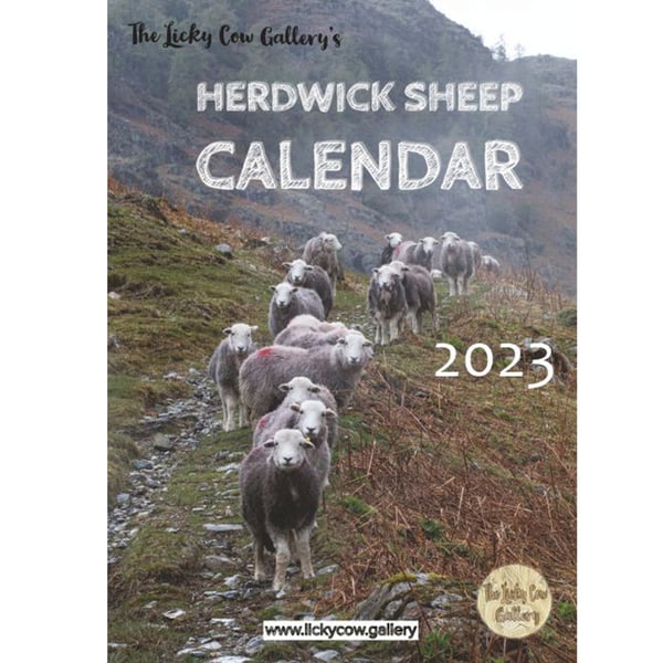 Herdwick Sheep 2023 Calendar A4 wire bound with... - Folksy