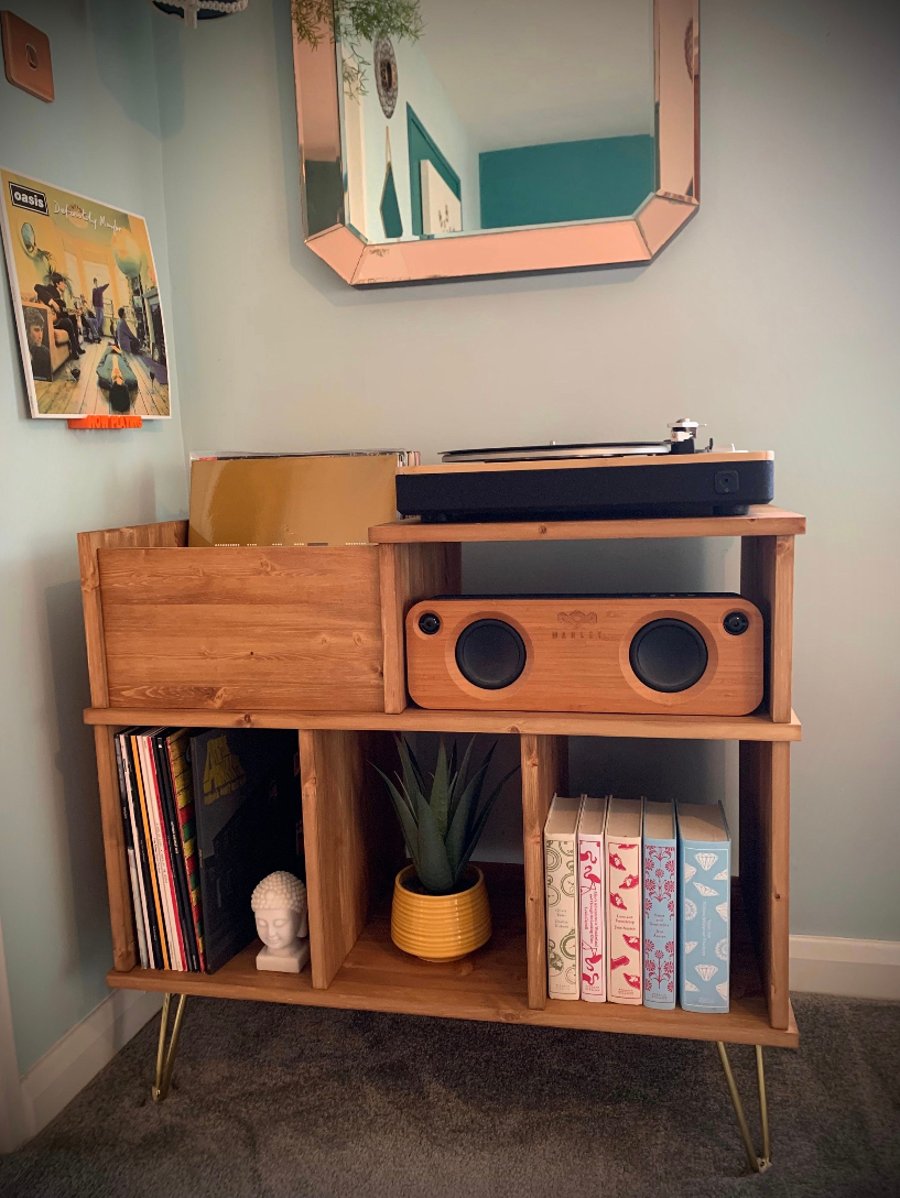 Record player stand-cabinet,Beautiful Handmade ... - Folksy