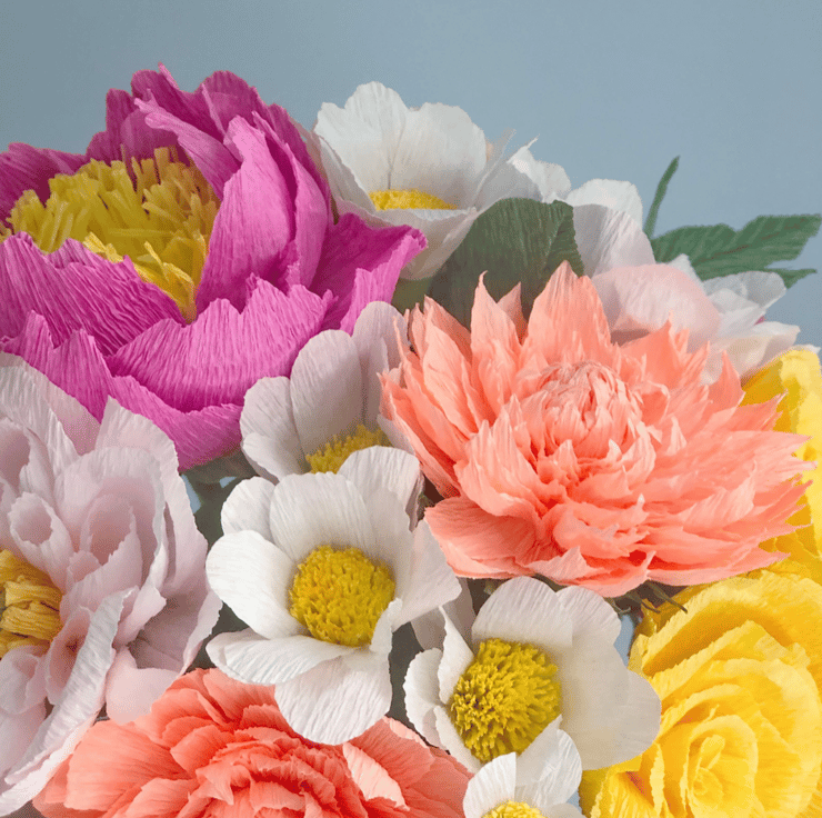 Paper Flower Bouquet - Summer Shade - Folksy