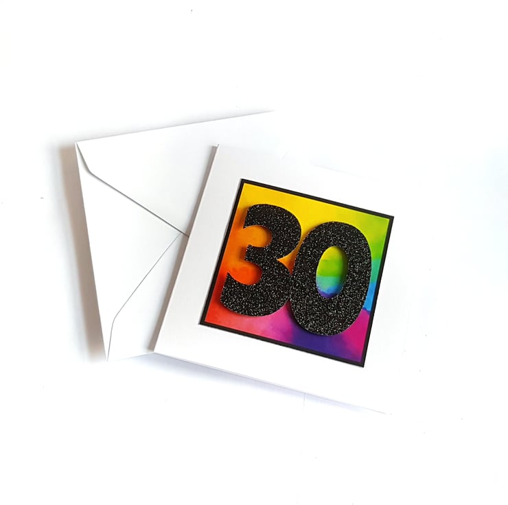 30th Birthday Card - Age 30 Milestone Birthday ... - Folksy