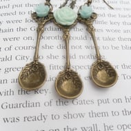 Antique Bronze Spoon Set. - Folksy