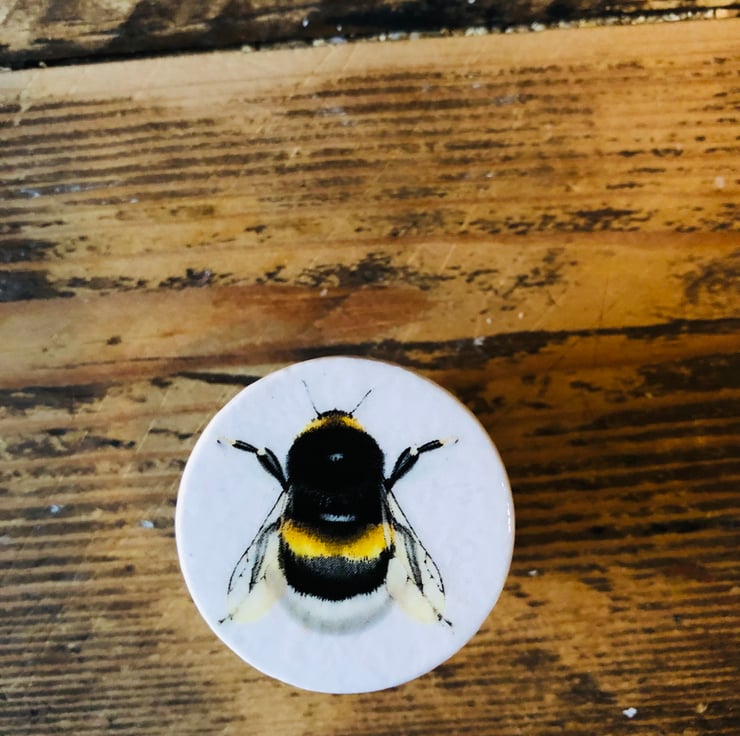 Handmade Bumble Bee decoupaged pine cupboard dr... - Folksy