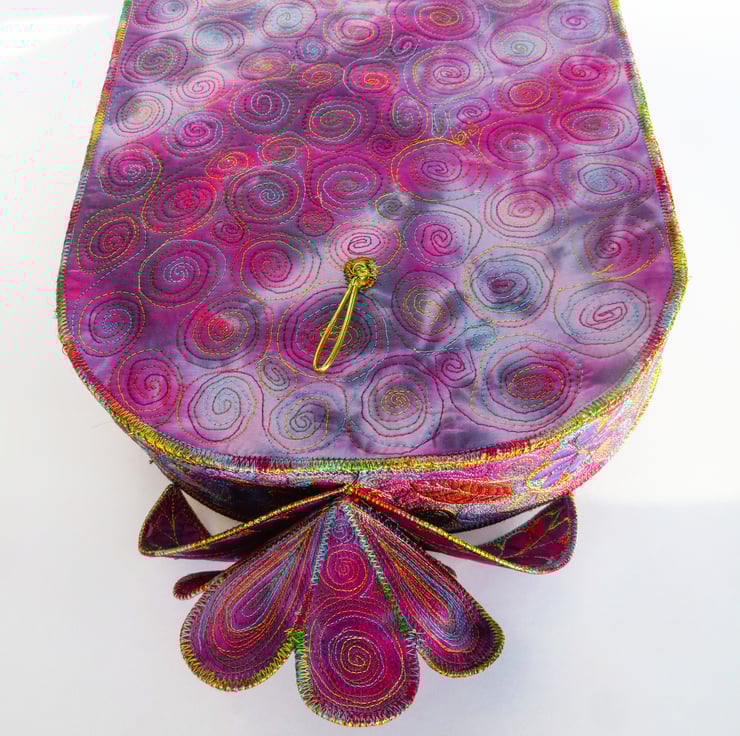 Textile Mirror Frame with Shelves - Folksy