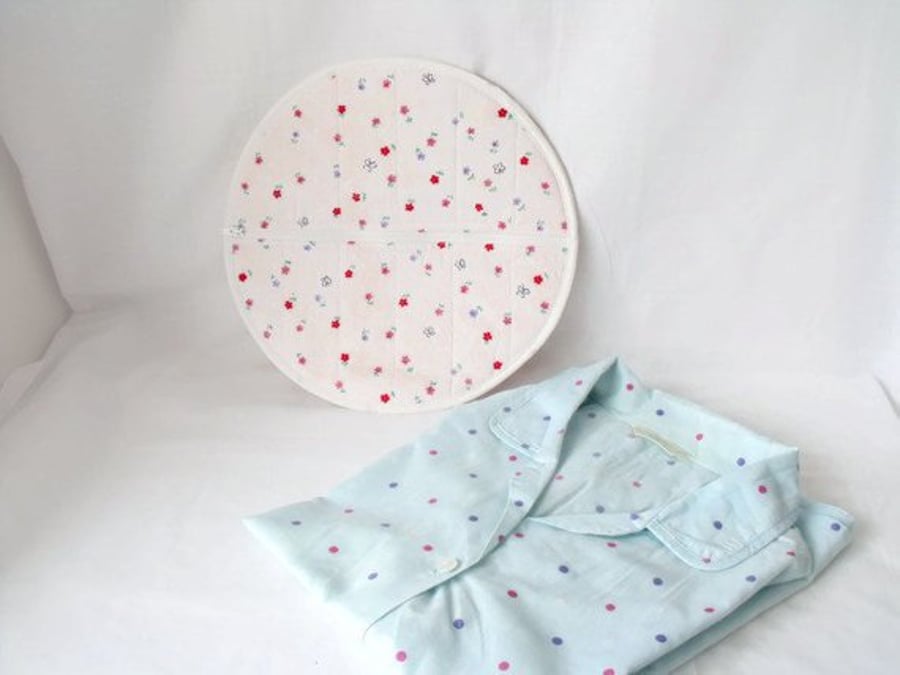 round quilted pyjama case, nightwear bag for yo... - Folksy