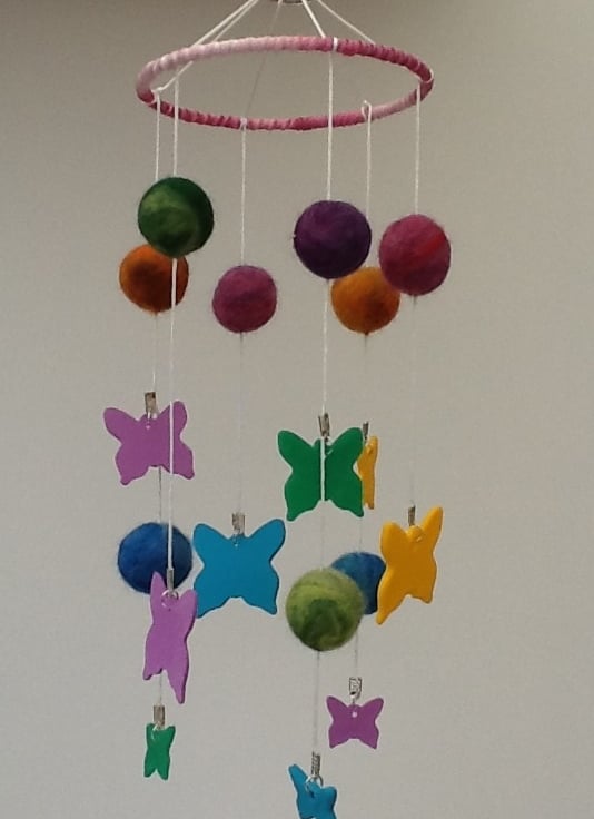 Decorative Hanging Mobile - "Butterflies&q... - Folksy