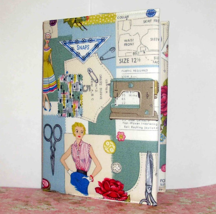 Covered notebook - Dressmaker - Folksy