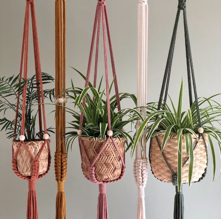 Adjustable Plant Hanger - Large Macrame Hanging... - Folksy