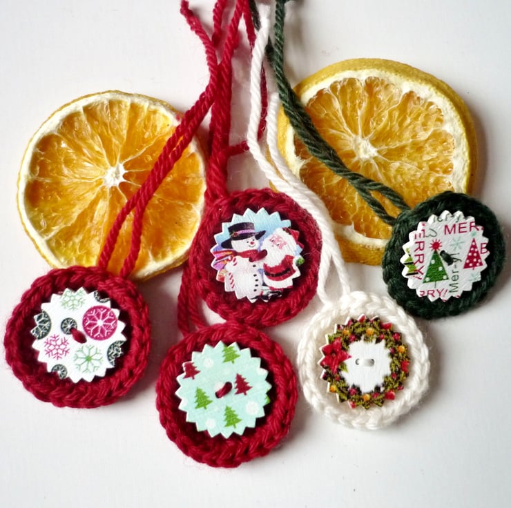 Christmas gift tags (9) - Reusuable box toppers... - Folksy