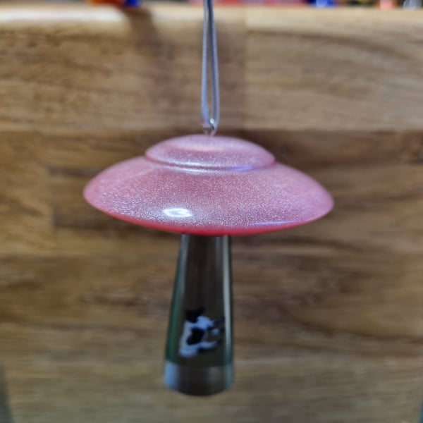 UFO Cow Abduction Christmas Decoration - Folksy