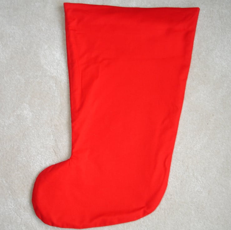 SMALL Christmas Stocking Red and White Xmas Sto... - Folksy