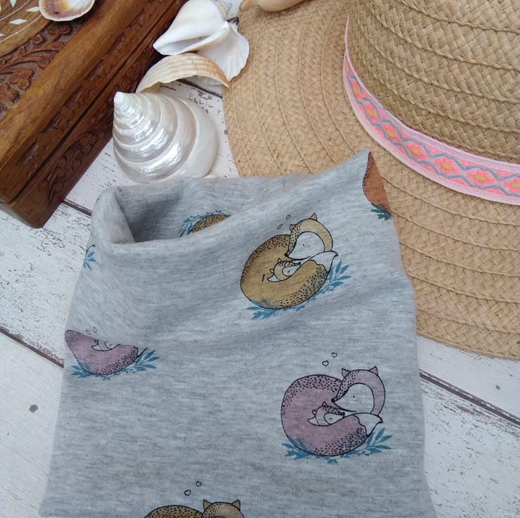 Dog Snood Medium Fox Print - Folksy