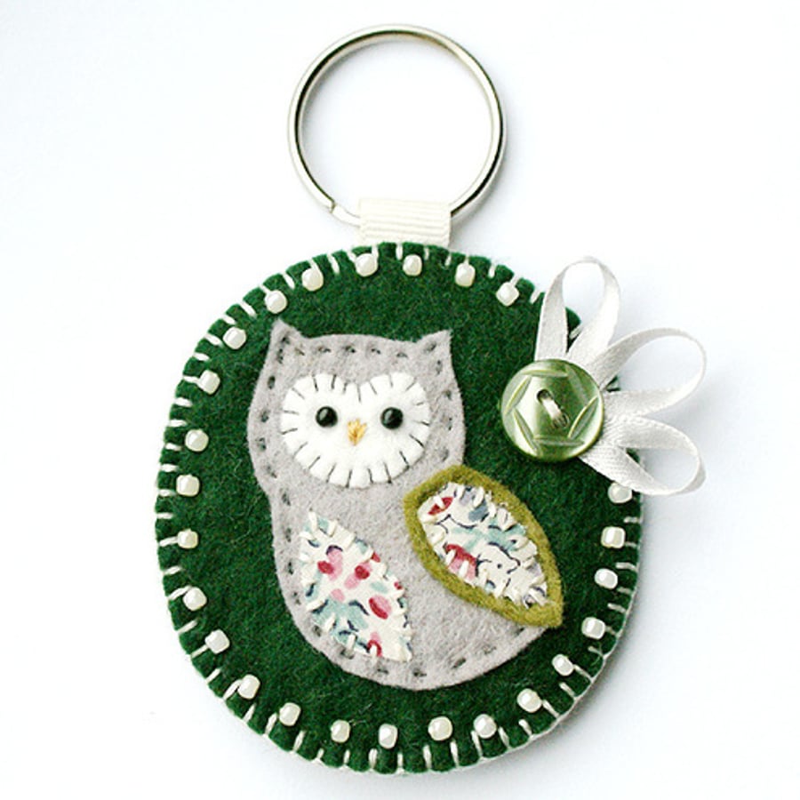 Owl Keyring - Folksy