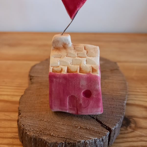 Ceramic heart Cottages - Folksy