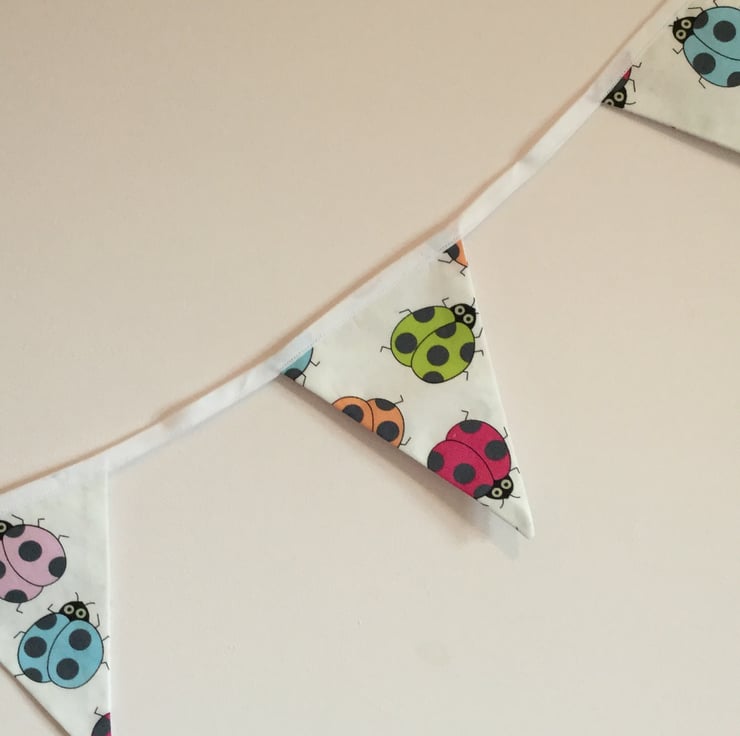 Bunting, Ladybird, Kids room, Home decor, Handm... - Folksy