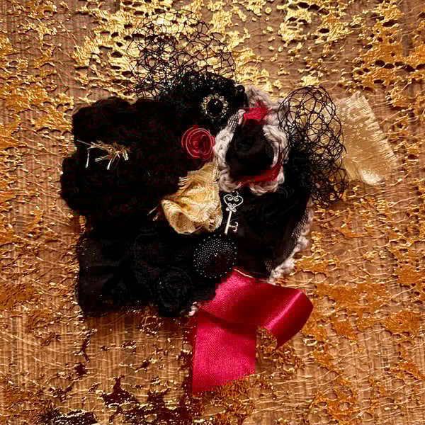 Shabby Chic Gothic Brooch, Steam Punk, Brooch, ... - Folksy