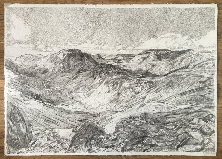 Lake District Drawing- to order - Folksy