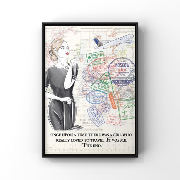 United Airlines Cabin Crew Passport Stamp Print... - Folksy