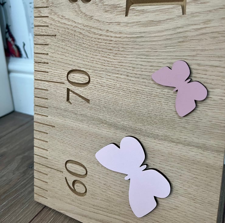 Personalised Wooden Height Chart, Height Ruler. - Folksy