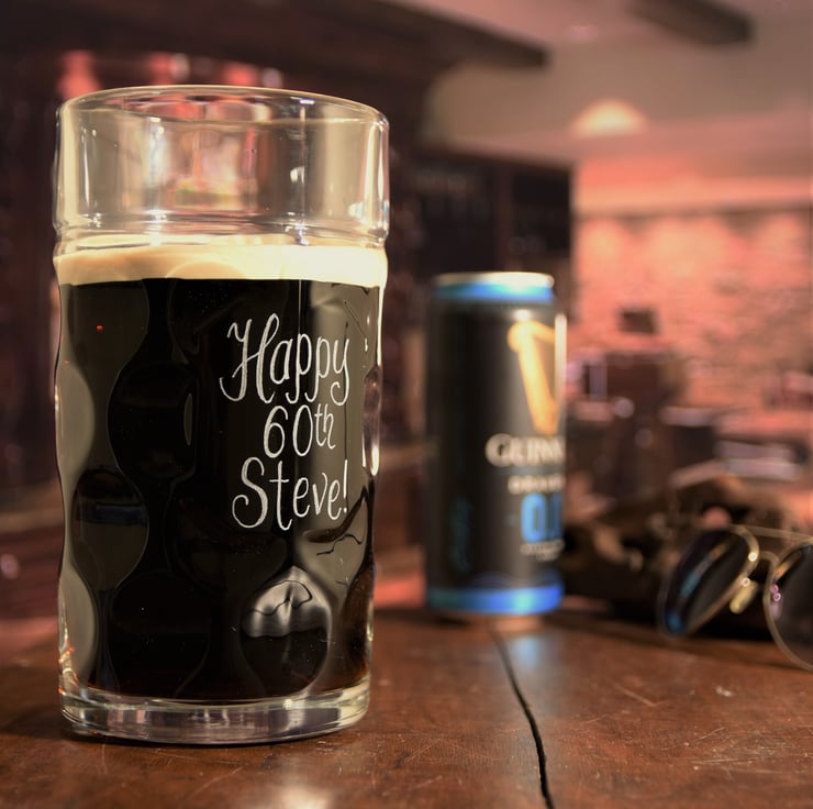 Personalised Gant Beer Stein Glass - Folksy