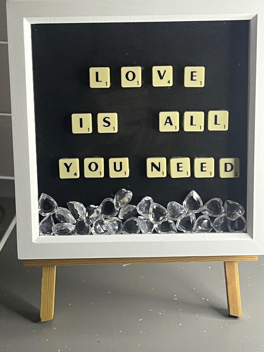 Love Is All You Need Scrabble Letter Picture - Folksy