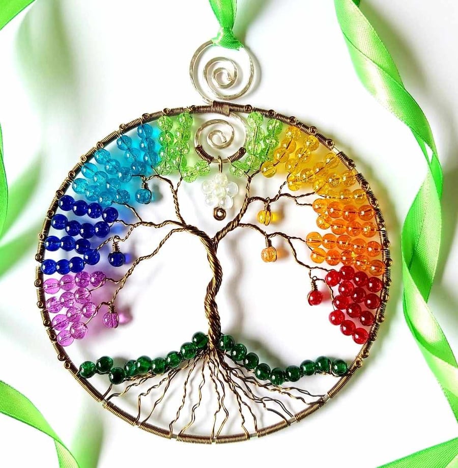 Tree of life, handmade hanging decoration for t... - Folksy