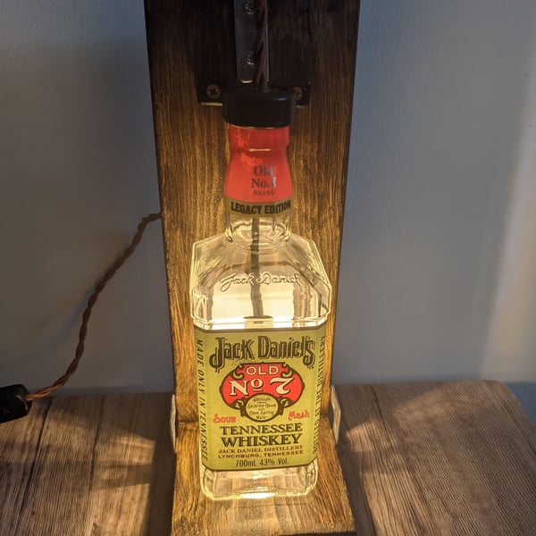 Jack Daniels Bottle Lamp - Folksy