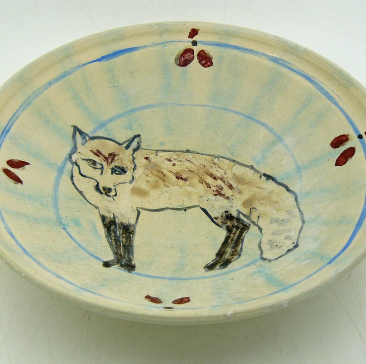 Fox Dish - Folksy