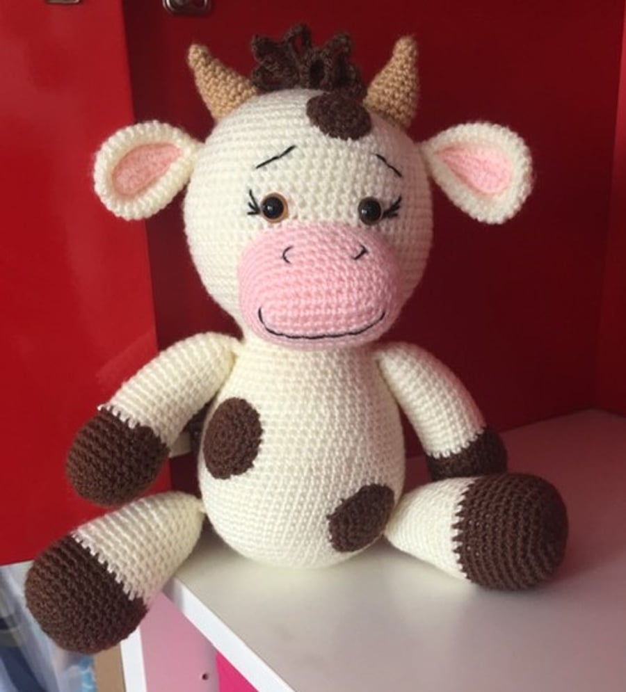 CROCHET CUTE HANDMADE COW - Folksy