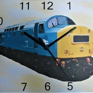 class 40 diesel train wall hanging clock classi... - Folksy