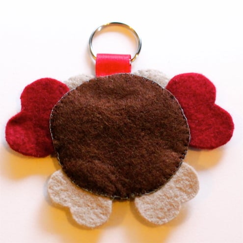 Cute Owl Felt Key Ring - Folksy