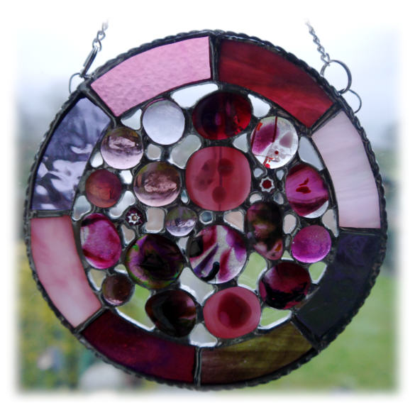 Summer Berry Pie Suncatcher Stained Glass Abstr... - Folksy