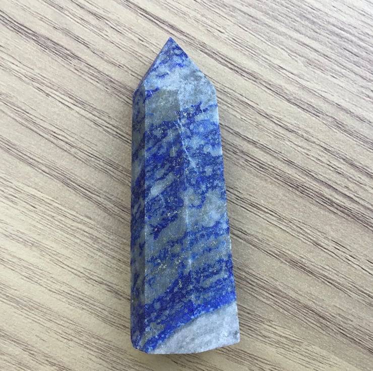 Lovely Lapis Hexagonal Standing Gemstone, Heali... - Folksy