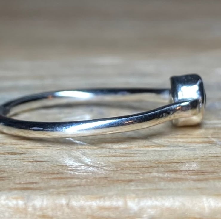 Handmade Sterling & Fine Silver Ring with S... - Folksy